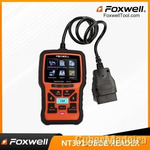 Foxwell nt301 obd2 scanner abs srs apaga problemas luzes tablier ...